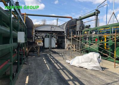 China Small Semi Continuous Plastic Pyrolysis Plant With Auto Feeder System for sale