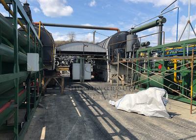 China Huayin Waste Recycling Tire Pyrolysis Plant Convert Plastics To Gasoline Fuel for sale