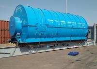 China Vacuum 2 Ton Mobile Pyrolysis Unit Plastic Diesel Plant for sale