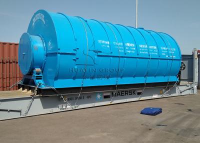 China Vacuum 2 Ton Mobile Pyrolysis Unit Plastic Diesel Plant for sale