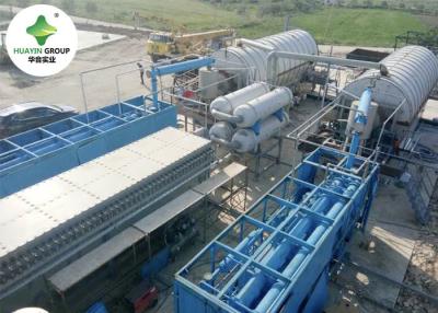 China Industrial Waste Tyre Oil Sludge Pyrolysis Plant 10 Ton for sale