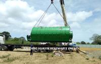 China Batch Tyre Recycling To Diesel Machine Pyrolysis Tire Recycling System Automatic Feed for sale