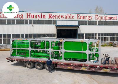 China 1.5 Ton Waste Plastic Pyrolysis Plant Domestic Skid Mounted Huayin for sale