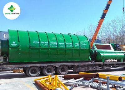 China Huayin Small Pyrolysis Plant 40kg/Hour Tyre Oil Machine for sale