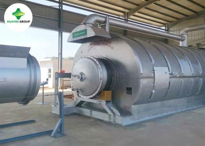 China Batch Type Small Pyrolysis Plant Huayin Waste Plastic Scrap To Fuel Oil for sale