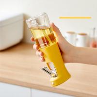 China 240ml 3 Color Glass Vinegar Olive Oil Dispenser Bottle BPA Free for sale