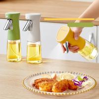 China 240ml 3 Color Glass Vinegar Olive Oil Dispenser Bottle BPA Free for sale