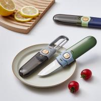 China 18.9*3.5CM Multifunctional 2 In 1 Stainless Steel Fruit Knife 77g for sale