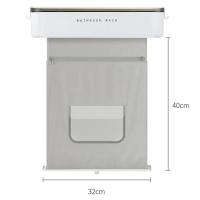 China Multifunctional  Wall Mounted Bathroom Storage Rack ABS Material for sale