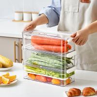 China Kitchen fresh refsaver Clear Fridge Food Storage Containers Stackable for sale