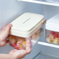 China Multi Function 64 Cubes Fridge Ice Cube Tray With Large Bin And Lid for sale