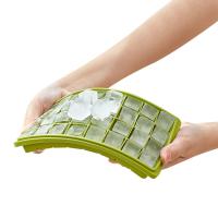 China Food Grade Fitting Lid PET PP Ice Cube Tray And Container With Shovel for sale