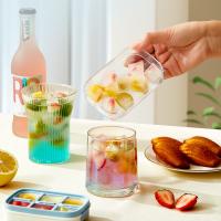China Mini USA Plastic Freezer Ice Cube Tray Container With Shovel for sale
