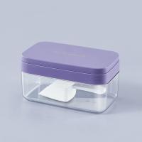 China Fancy Beverages Press Type Cocktail Ice Cube Tray With Ice Storage Bin for sale