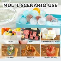 China OEM Durable Small Circle Ice Cube Tray With Lid Summer Kitchen Fridge Freeze Tools for sale