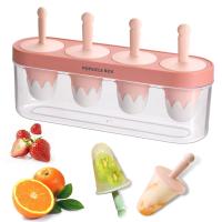 China Creative DIY Ice Cream Popsicle Molds Easy To Clean Odourless for sale