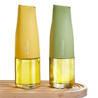 China Leakproof Cooking Oil Dispenser 2 In 1 Glass Vinegar Oil Bottle for sale