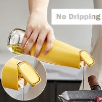 China Leakproof Cooking Oil Dispenser 2 In 1 Glass Vinegar Oil Bottle for sale