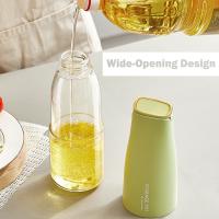China Leakproof Cooking Oil Dispenser 2 In 1 Glass Vinegar Oil Bottle for sale