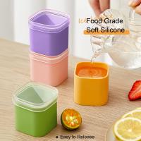 China Silicone Large Storage Whisky Separate Single Ice Cube Tray For Freezer With Lid for sale