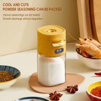 China Household Sealed Kitchen Spice Jar Quantitative Glass Seasoning Bottle for sale
