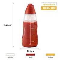 China Plastic Ketchup BBQ Chili Sauce Condiment Squeeze Bottles Durable 300ml/500ml for sale