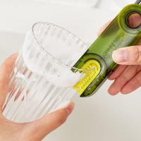 China Simple 3 In 1 Multifunctional Wine Bottle Cleaning Brush for sale
