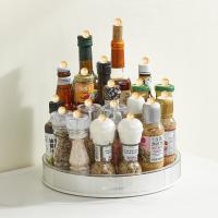 China Large Capacity Home Use Rotating Spice Tray PP PET 29*5CM/24*5CM for sale