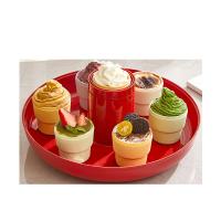 China Double Layer Foldable 360 Degree Rotating Food Tray  Spinning Storage Tray for sale