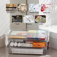 China Multifunctional Large Capacity Plastic Document Storage Boxes File OEM for sale