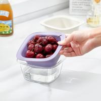 China Double Layers Kitchen Fruit Washing Bowl Mini Plastic Drain Basket 14.56*7CM for sale