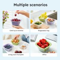 China Double Layers Kitchen Fruit Washing Bowl Mini Plastic Drain Basket 14.56*7CM for sale