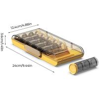 China Plastic Pill Box Organizer Portable Tablet Case Eco Friendly Weekly Pill Organizer for sale