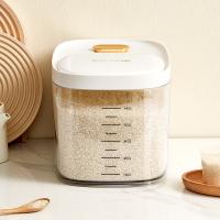 China Large Capacity Dry Grain Storage Dispenser OEM Rice Storage Dispenser White for sale