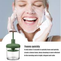 China OEM Plastic Face Wash Hair Shampoo Dew Foam Press Foaming Bubbler Cup for sale