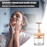 China OEM Plastic Face Wash Hair Shampoo Dew Foam Press Foaming Bubbler Cup for sale