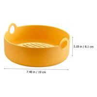 China Round Reusable Air Fryer Instant Pot Silicone Liners Food Grade  19.1*8.1cm for sale