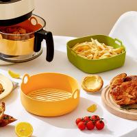 China Round Reusable Air Fryer Instant Pot Silicone Liners Food Grade  19.1*8.1cm for sale