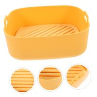 China 18.6*18.6*7CM Silicone Air Fryer Liners Square Reusable Air Fryer Silicone Basket for sale