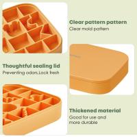 China Silicone Creative Fun Lego Building Brick Ice Cube Tray Mold With Lid 600g for sale