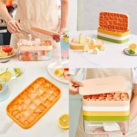 China Silicone Creative Fun Lego Building Brick Ice Cube Tray Mold With Lid 600g for sale