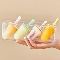 China Food Grade Homeuse DIY Ice Cream Popsicle Molds Silicone Ice Cream Mould for sale