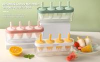 China Food Grade Homeuse DIY Ice Cream Popsicle Molds Silicone Ice Cream Mould for sale