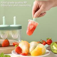 China Food Grade Homeuse DIY Ice Cream Popsicle Molds Silicone Ice Cream Mould for sale