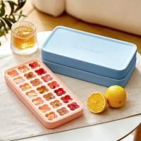 China Resuable Four Leaf Clover Personalized Silicone Ice Cube Mold  4 Colors for sale