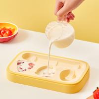 China DIY Kids Cute Shapes Ice Cream Popsicle Molds Ice Cream Making Mould Odorless for sale