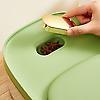 China 6L-10L Clear Rice Dispenser Container Pop Up Sealed Tight For Cereals Corns Grains for sale