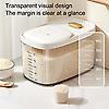 China 6L-10L Clear Rice Dispenser Container Pop Up Sealed Tight For Cereals Corns Grains for sale