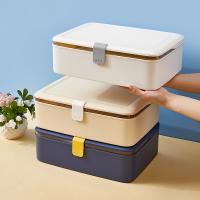 China Large Capacity Household File Storage Box Magnetic Closing 37.2*27.6*12.3cm for sale