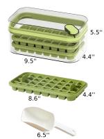China Take Out Whiskey Reusable Ice Cube Square Maker Mold Household With Cover for sale